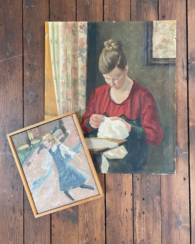 Månedens kreative genbrugsidé Gamle malerier får nyt liv - Kirppu